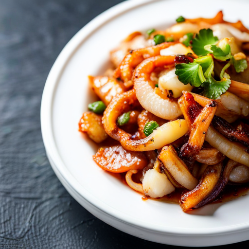 Stir-fried Squid Recipe | cookAIfood
