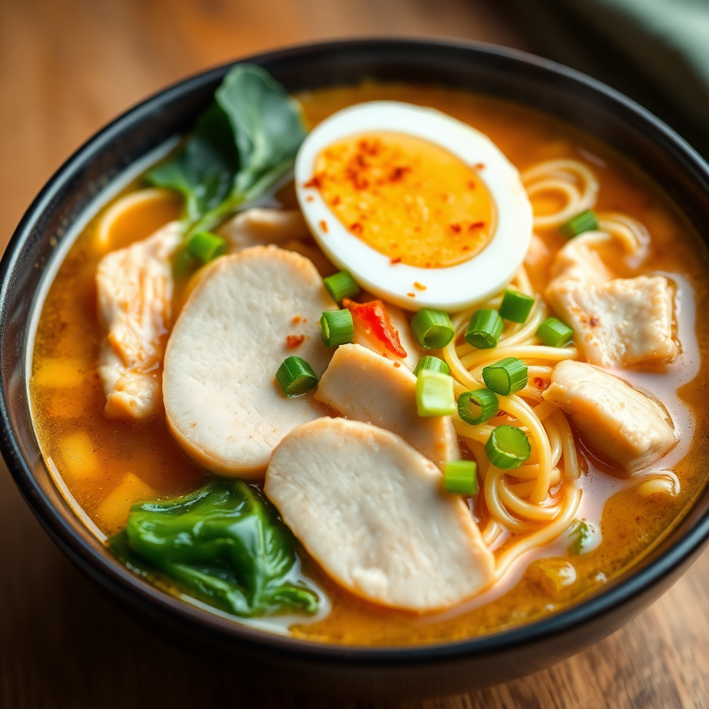 Savory Chicken Ramen Bowl Recipe | cookAIfood