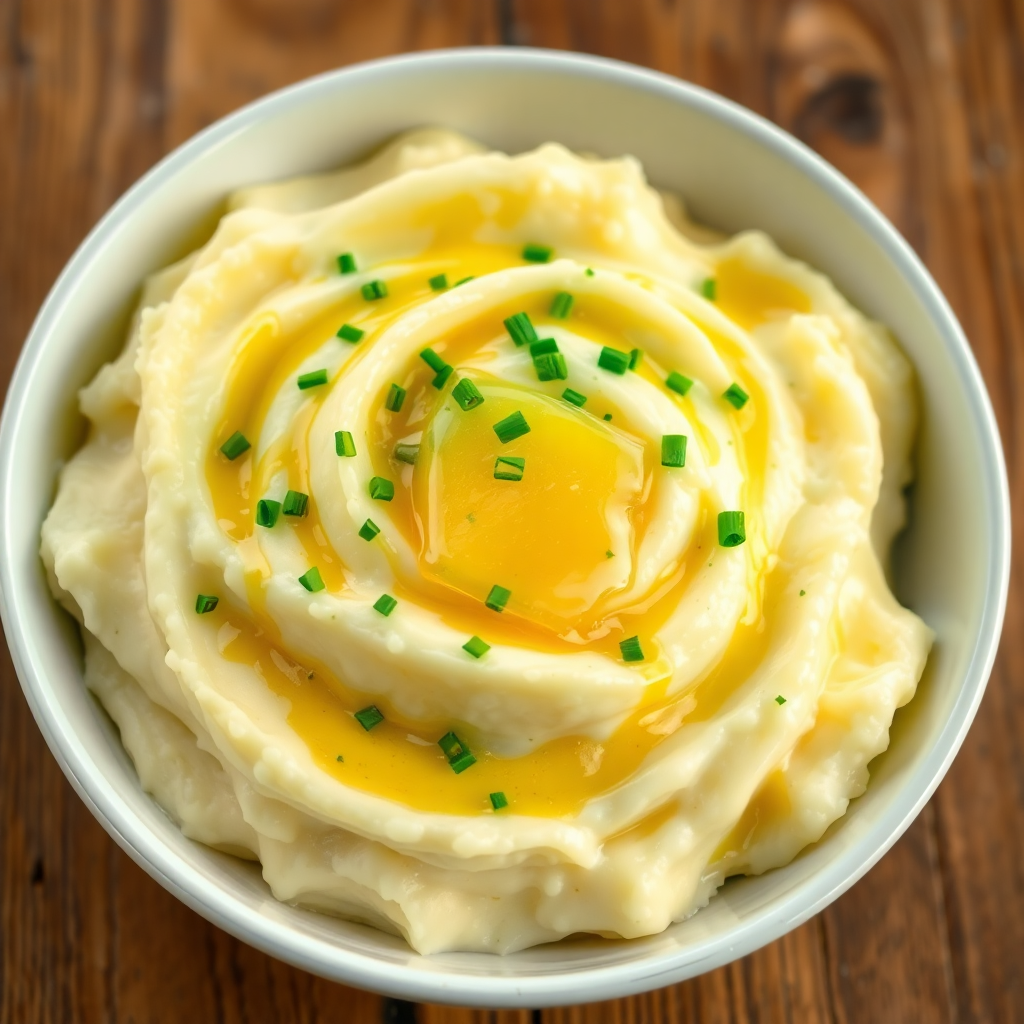 Creamy Garlic Mashed Potatoes Recipe | cookAIfood