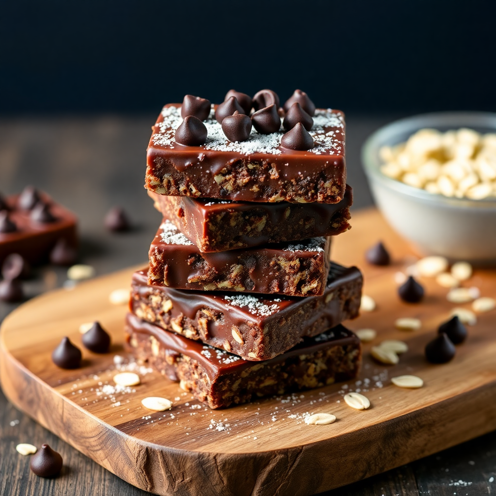 Chocolate Coconut Protein Bars Recipe | cookAIfood