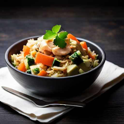 Chicken Veggie Rice Bowl Recipe | cookAIfood