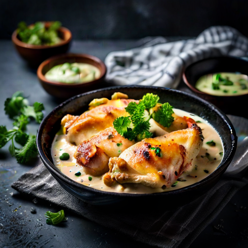Chicken in Garlic Mayo Sauce Recipe | cookAIfood