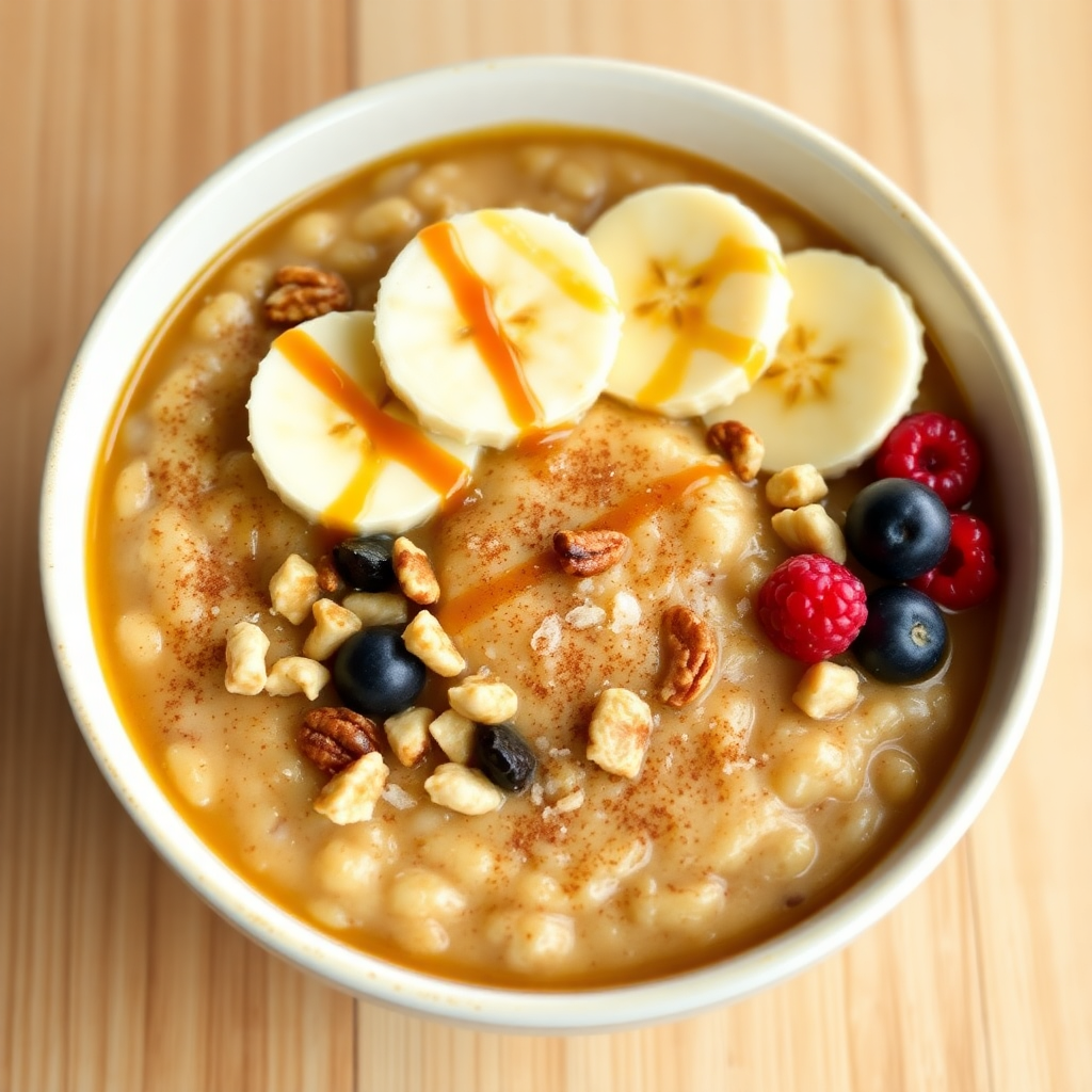 Maple-Banana Oatmeal Delight Recipe | cookAIfood