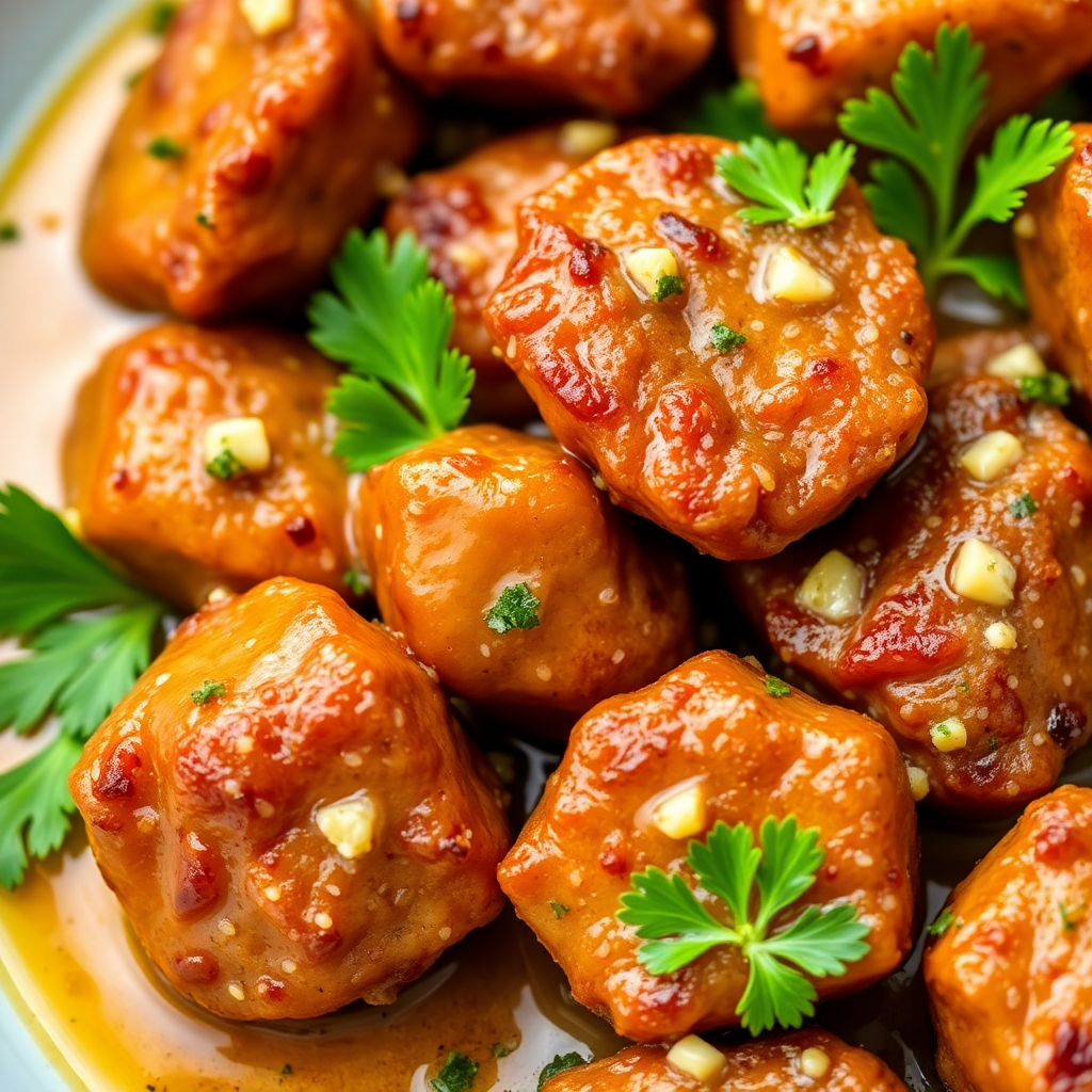 Garlic Butter Beef Bites Recipe | cookAIfood